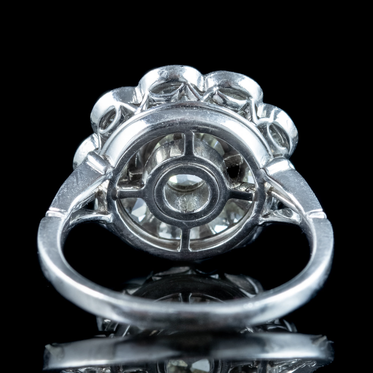 Antique Edwardian Diamond Daisy Cluster Ring 3ct Total – Antique ...