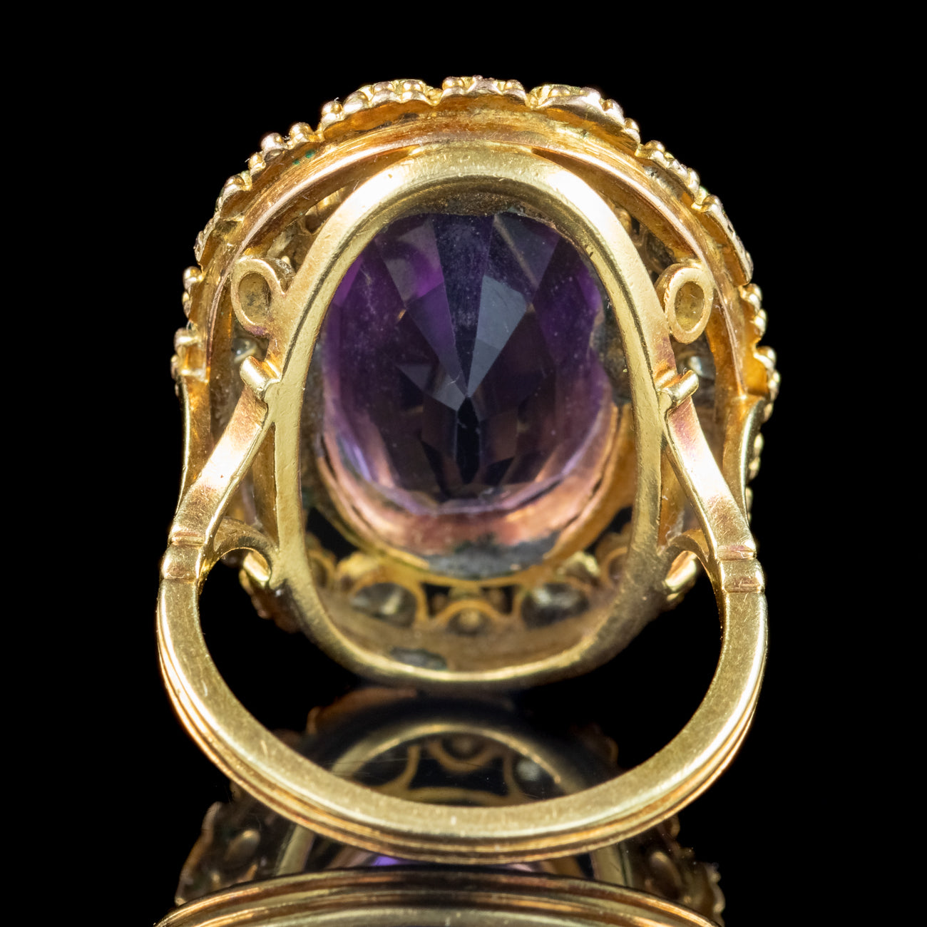 Antique Victorian Amethyst Diamond Ring 7.2ct Amethyst – Antique ...