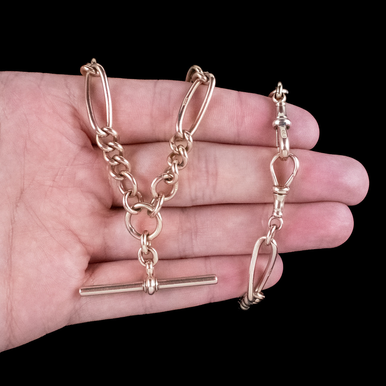 Antique Victorian Figaro Albert Chain 9ct Gold – Antique Jewellery Online