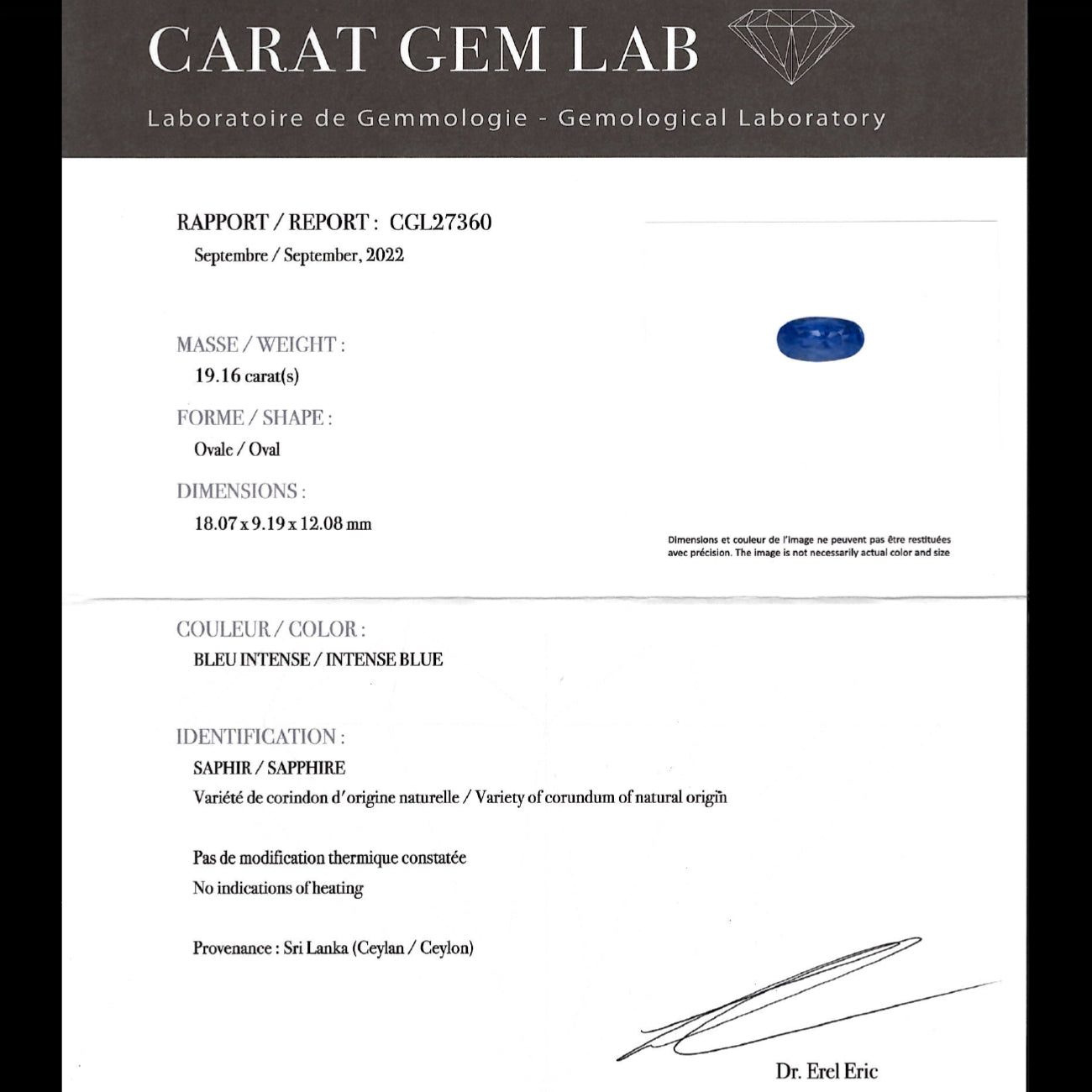 Antique Victorian French Ceylon Sapphire Ring 19.16ct Sapphire With Ce ...