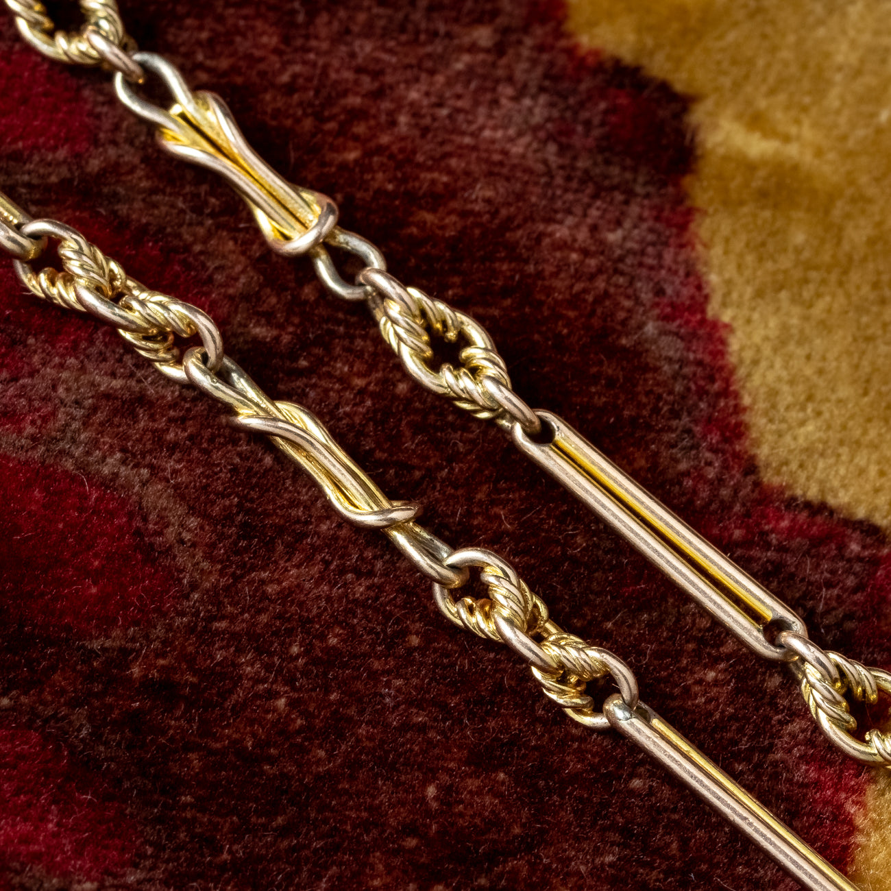 Antique Victorian Long Guard Chain 9ct Gold – Antique Jewellery Online