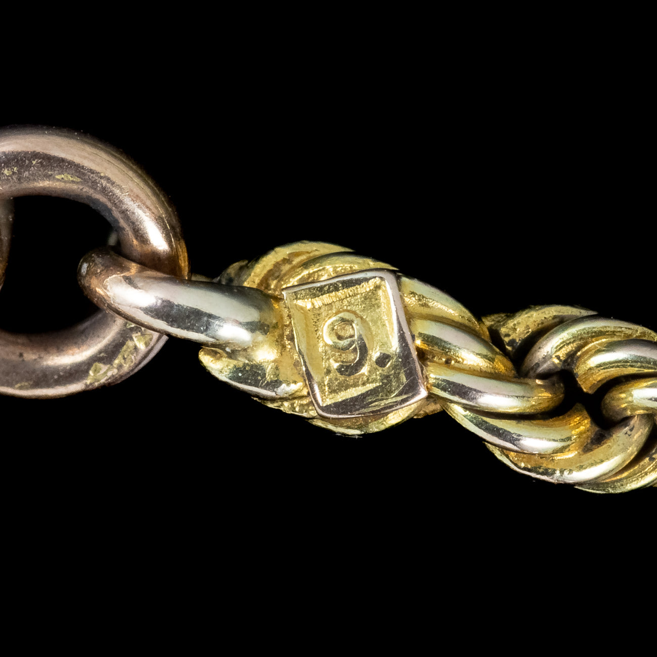 Antique Victorian Long Rope Guard Chain Necklace 9ct Gold – Antique ...