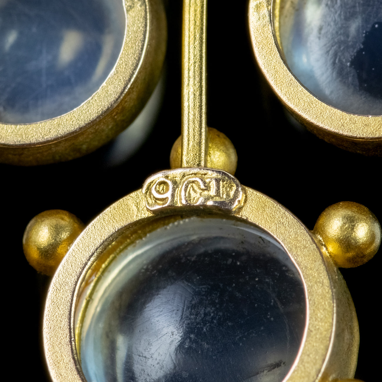 Antique Victorian Moonstone Flower Pendant 9ct Gold – Antique Jewellery ...