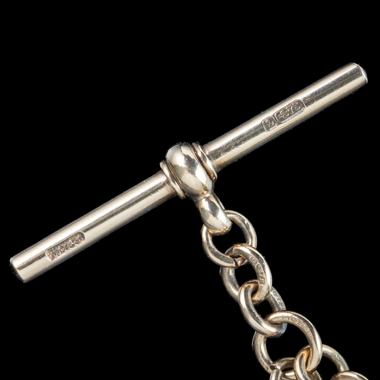 Antique Victorian Roller Ball Albert Chain 9ct Gold – Antique Jewellery ...
