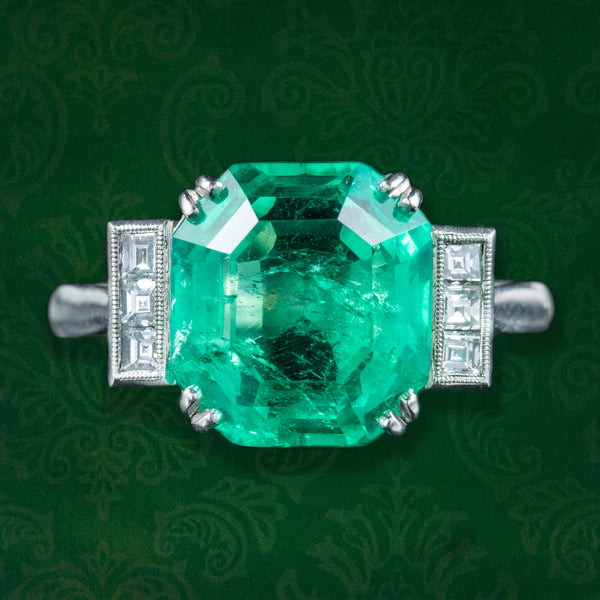 Art Deco Emerald Rings – Antique Jewellery Online