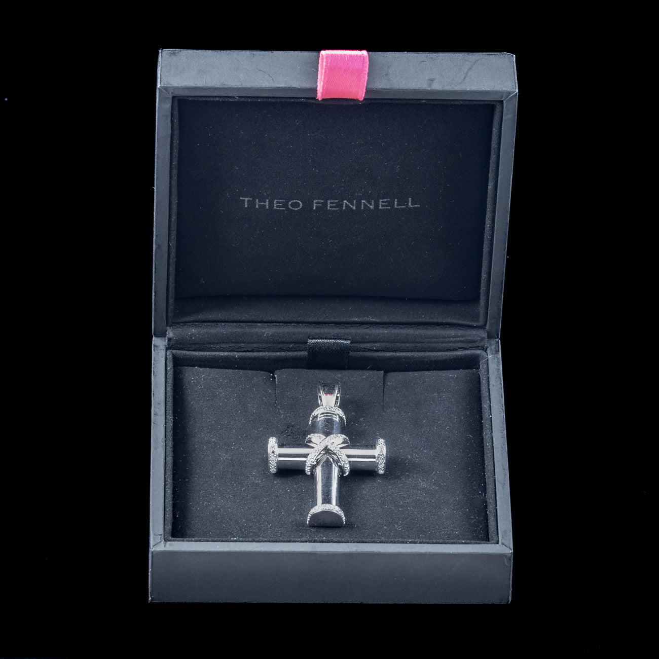 Diamond Cross Pendant 18ct Gold Theo Fennell With Box – Antique ...