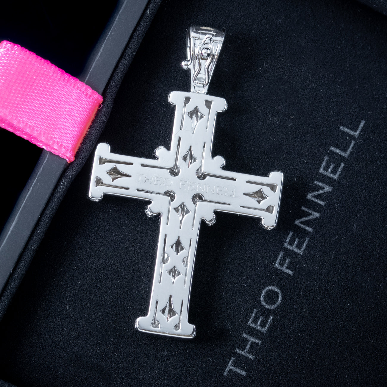 Diamond Cross Pendant 18ct Gold Theo Fennell With Box – Antique ...