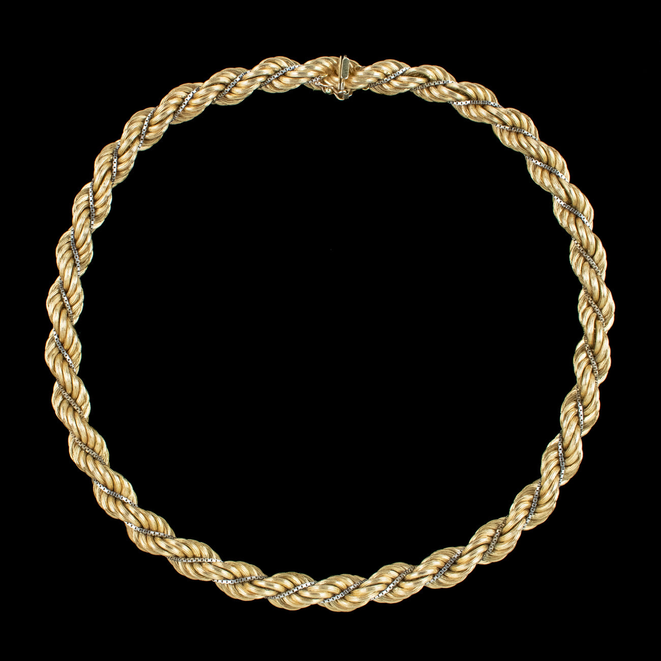 Vintage Rope Twist Chain Necklace 9ct Gold Dated 1979 – Antique ...