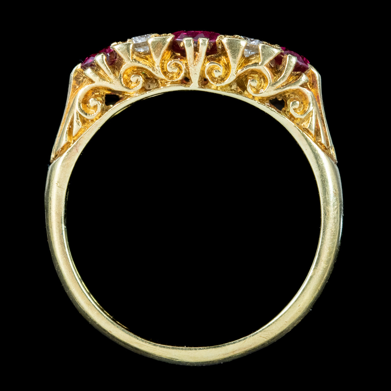 Vintage Ruby Diamond Ring 1ct Of Ruby Dated 1972 – Antique Jewellery Online