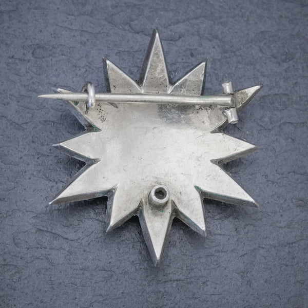 Antique French Paste Star Brooch Silver Circa 1890 – Antique Jewellery ...