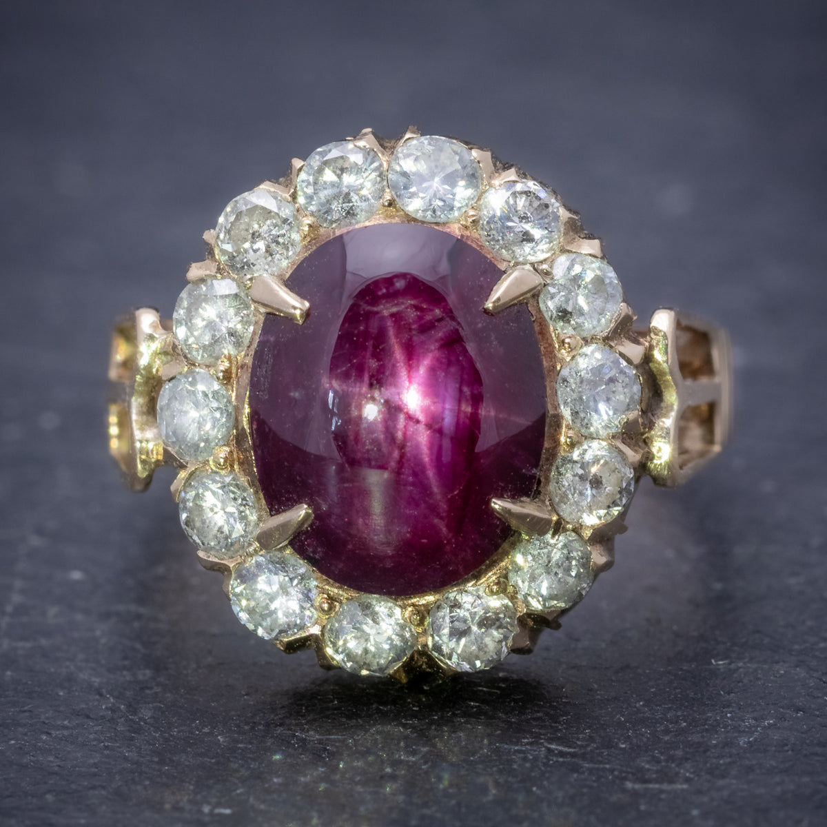cabochon ruby ring