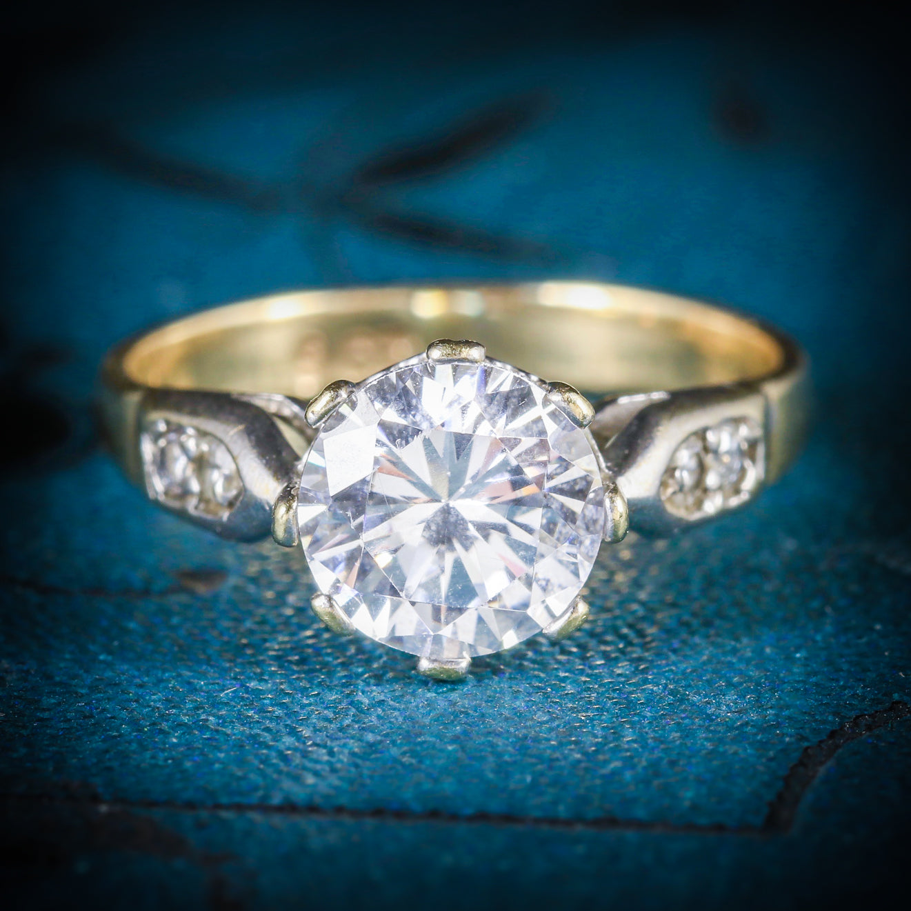 Antique Victorian Paste Ring 9ct Gold Circa 1900 – Antique Jewellery Online