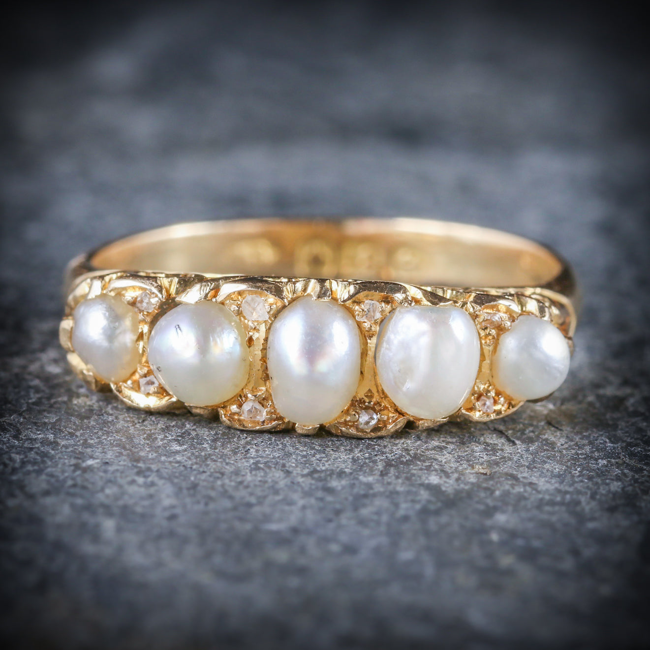 Antique Victorian Pearl Ring 18ct Gold Circa 1870 – Antique Jewellery ...