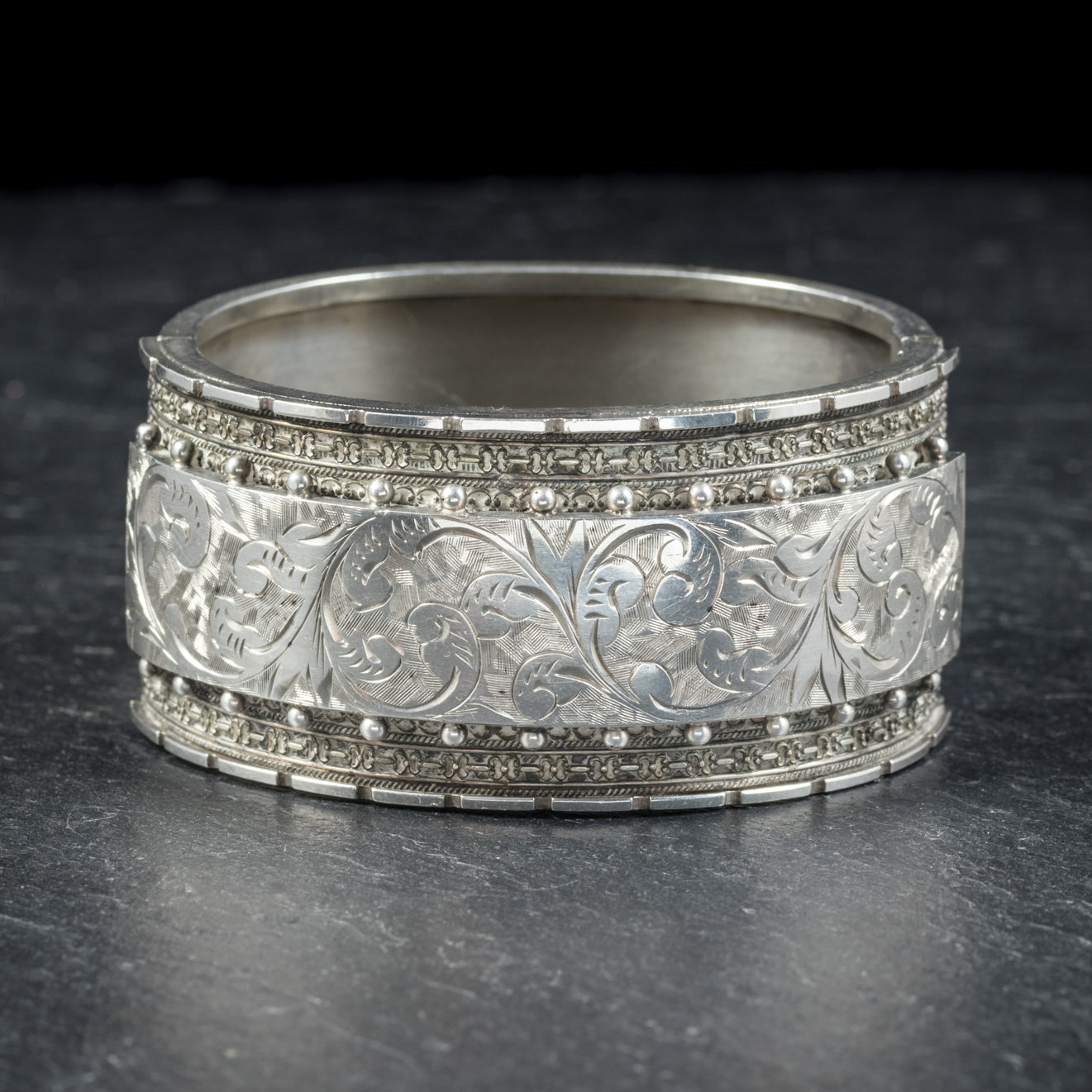 Antique Victorian Sterling Silver Bangle Circa 1880 – Antique Jewellery ...