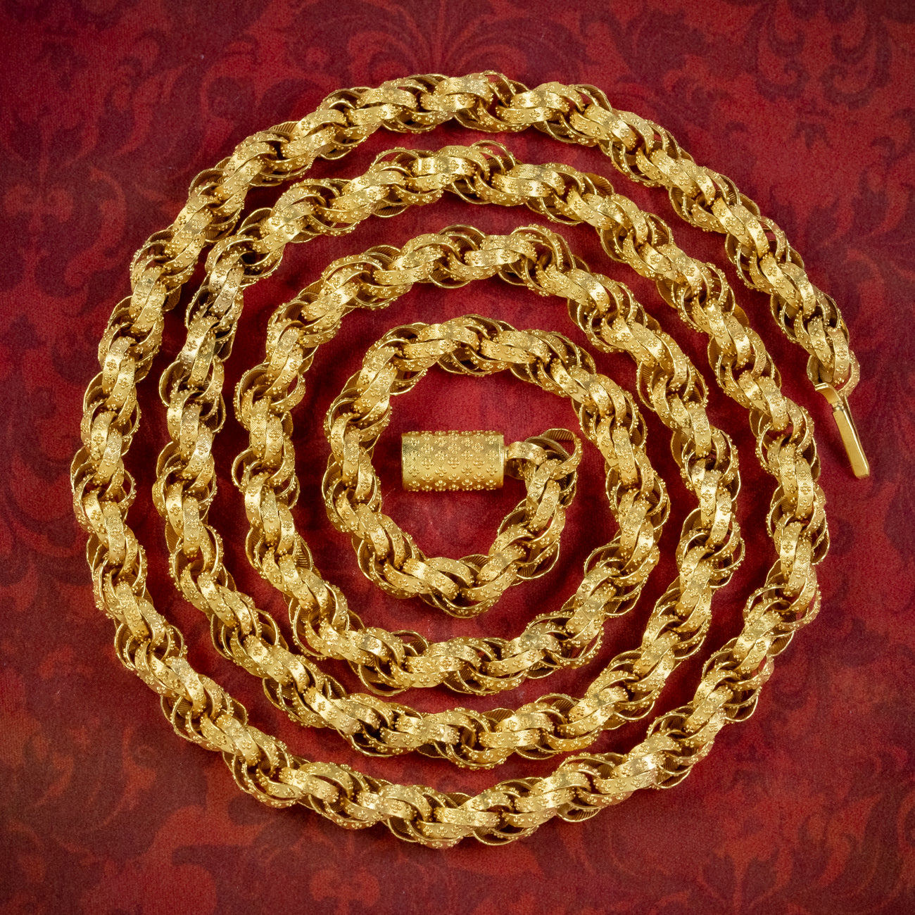 Antique Georgian Twist Chain Pinchbeck 18ct Gold – Antique Jewellery Online