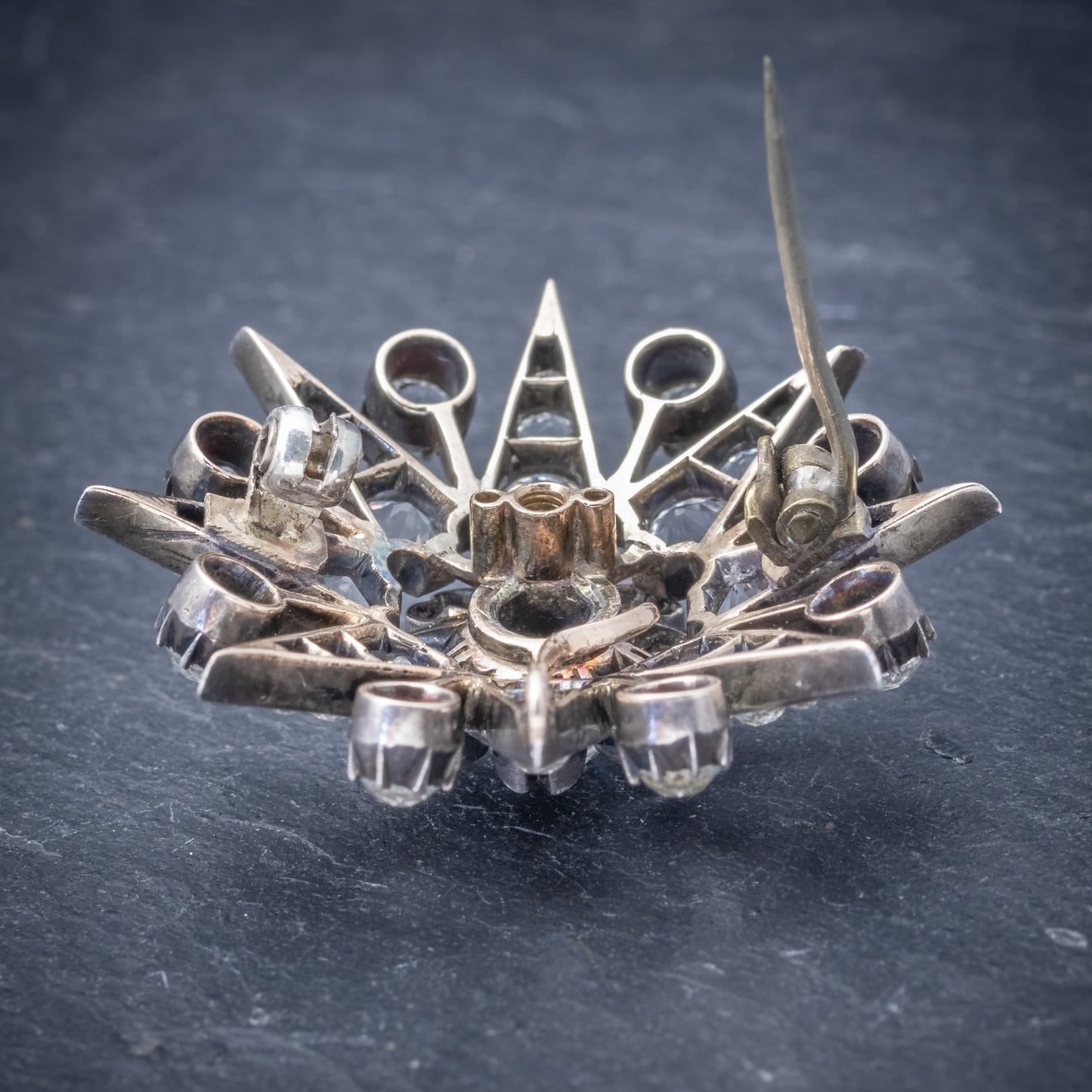 Antique Victorian Paste Stone Star Brooch Silver Circa 1880 – Antique ...