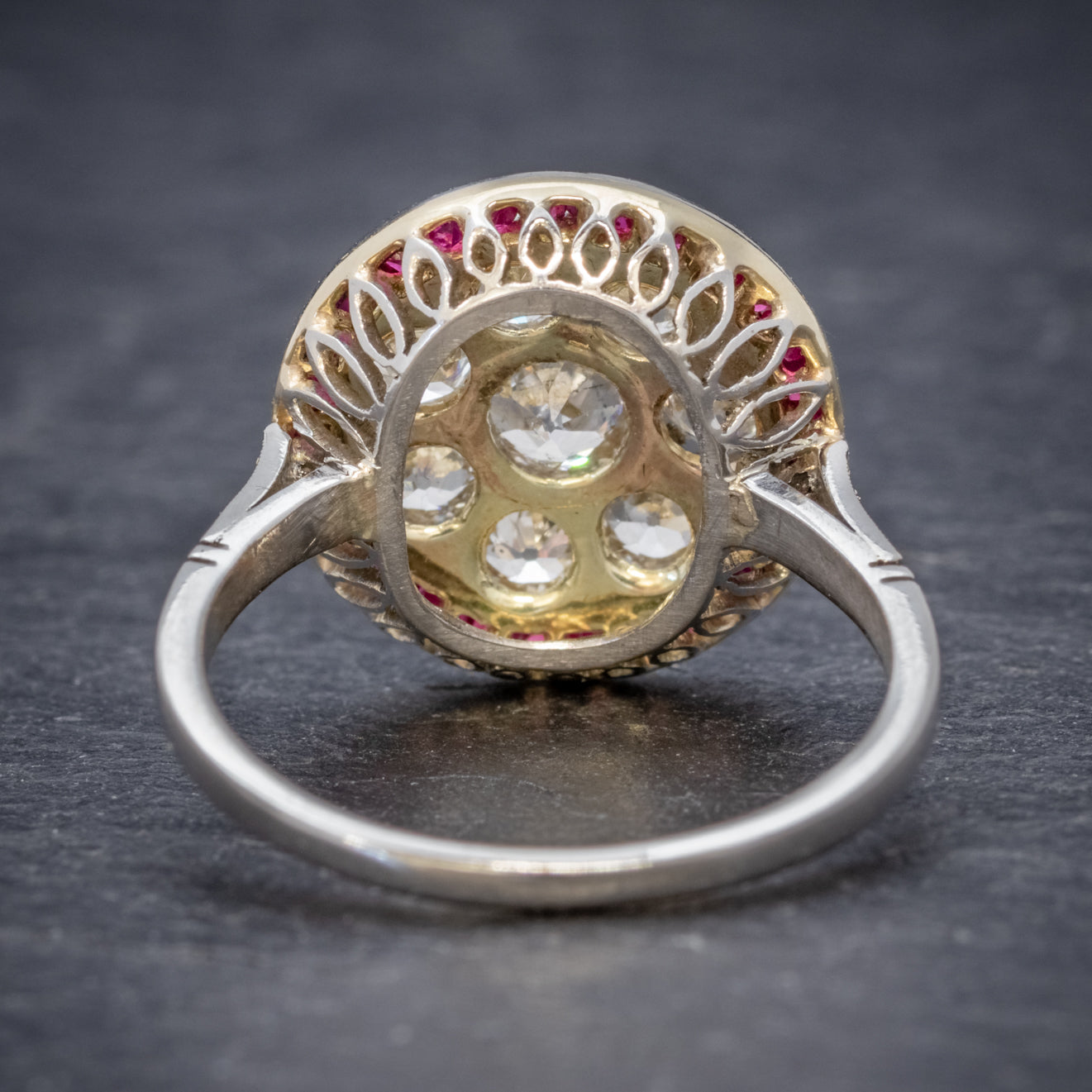 ART DECO RUBY DIAMOND RING PLATINUM 1.80CT OF DIAMOND CIRCA 1930 ...