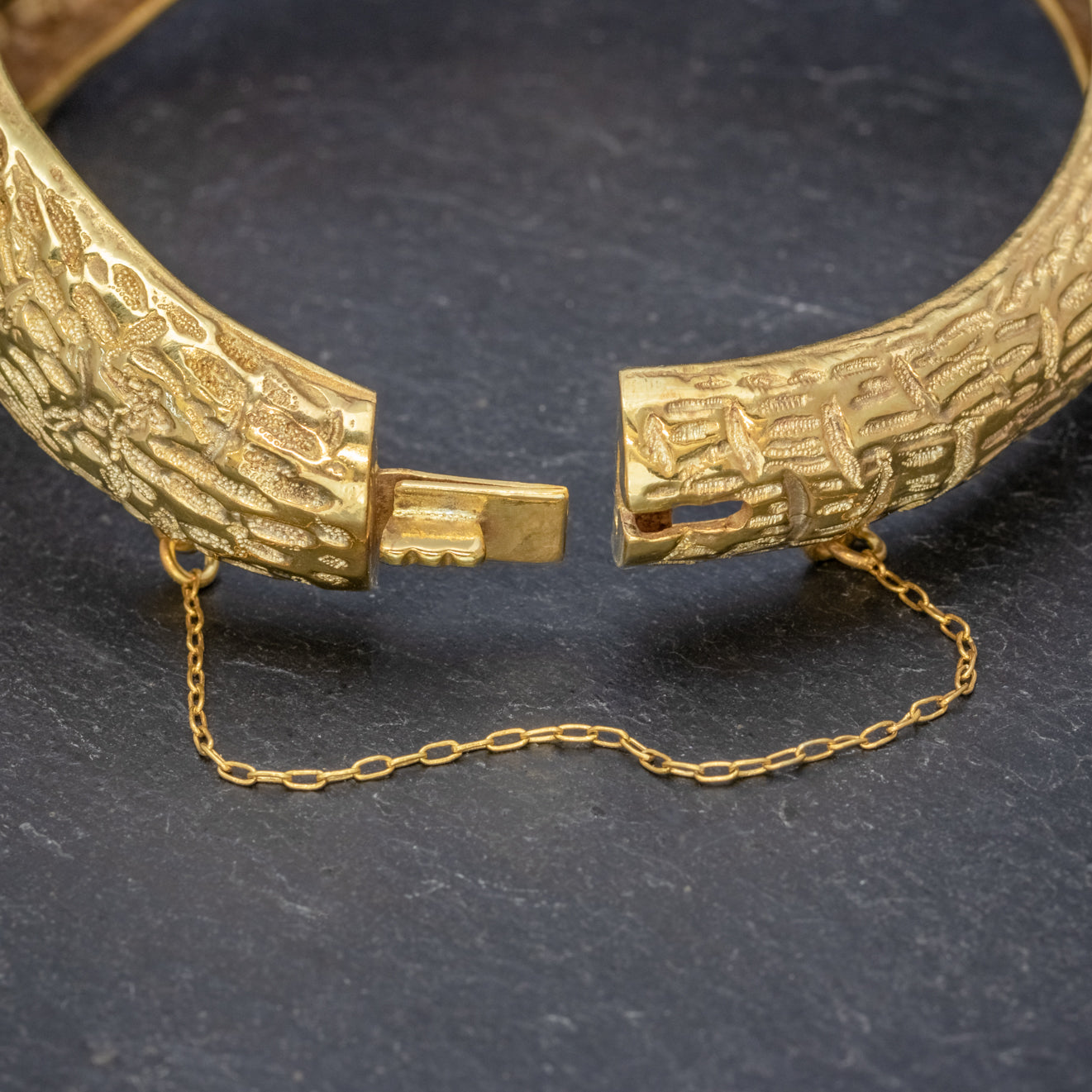 VINTAGE TIGER BANGLE 18CT GOLD ON SILVER CIRCA 1930 – Antique Jewellery ...