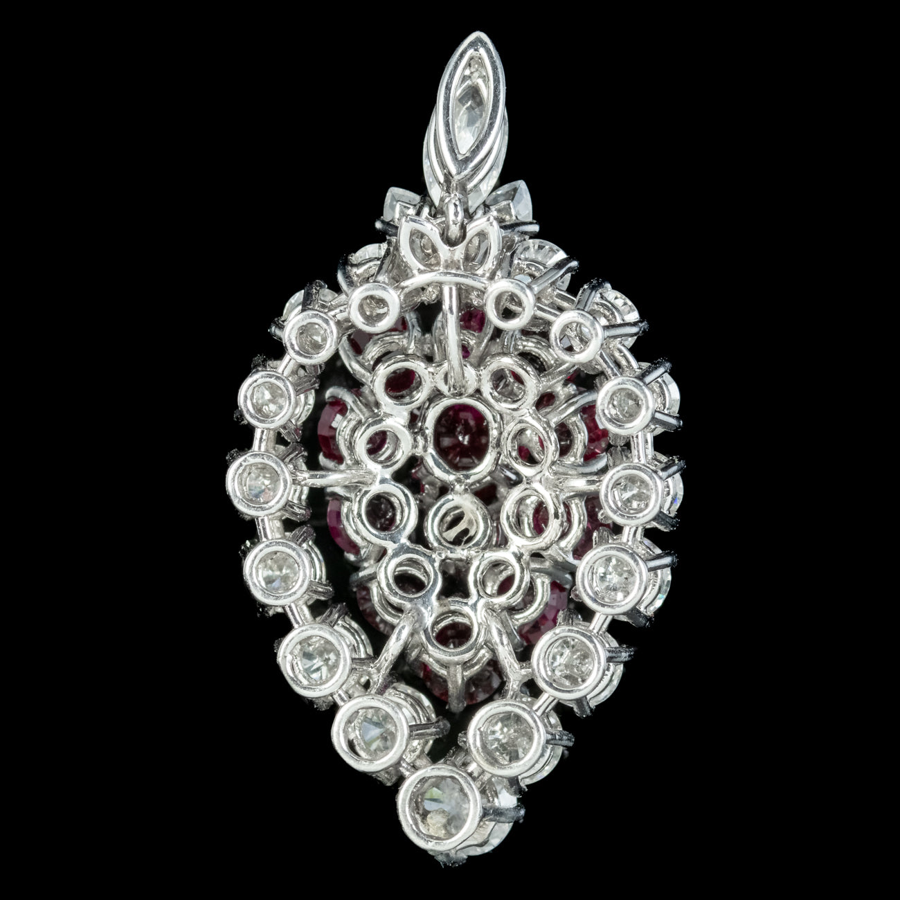 Vintage Ruby Diamond Pendant 18ct Gold 3.20ct Of Ruby – Antique ...