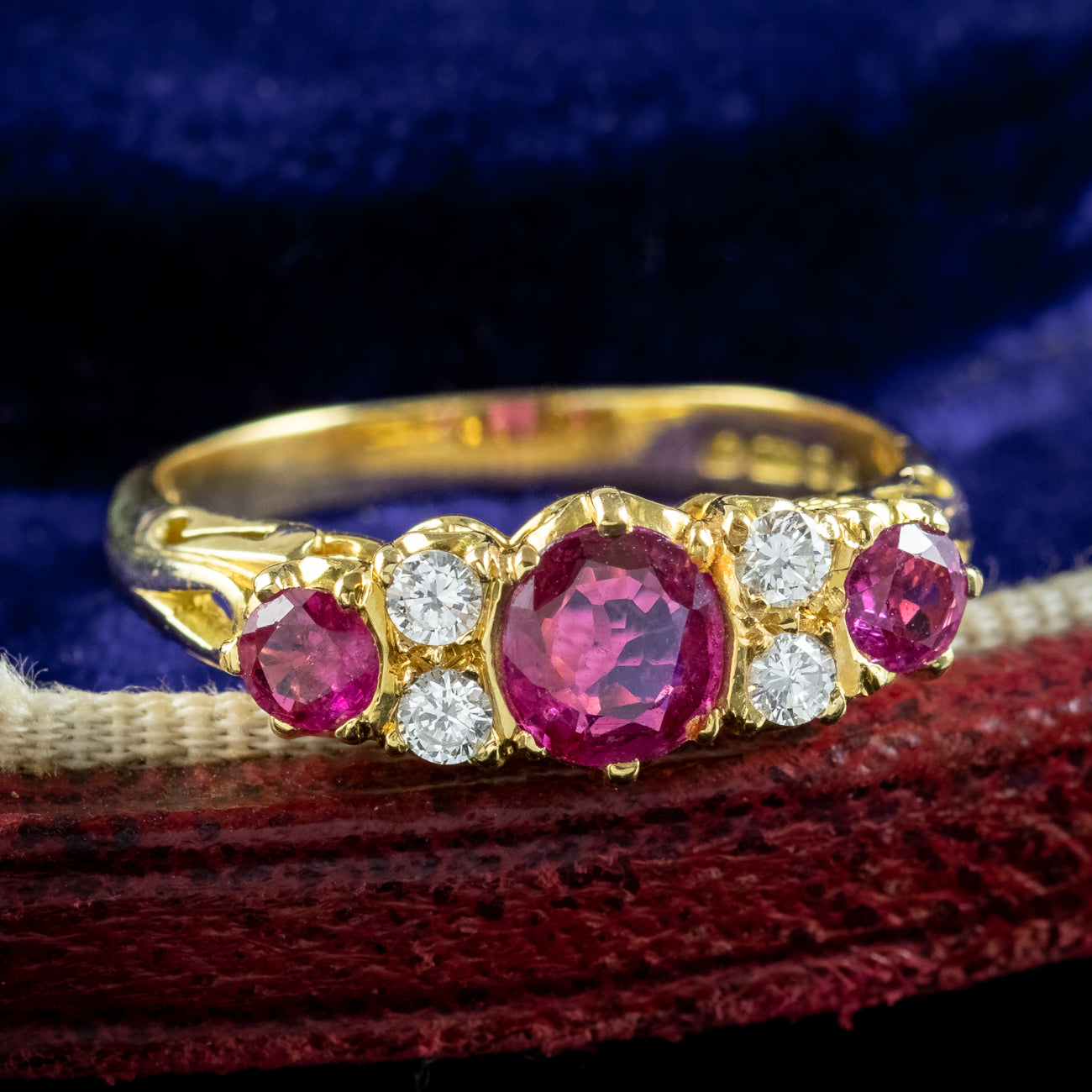 Vintage Ruby Diamond Ring 1.2ct Ruby Dated 1989 With Cert – Antique ...